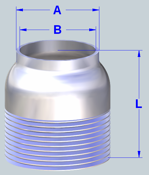 BSP Tube Toe Nipple Dimensions BSP Tube Toe Nipple Dimensions